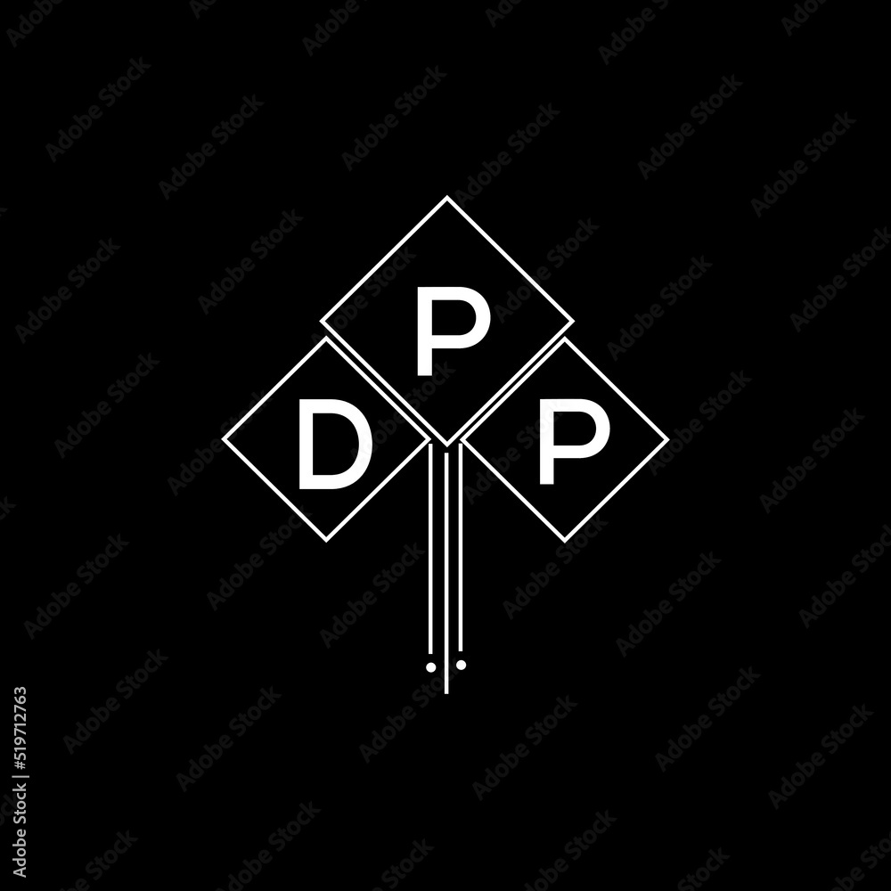 DPP letter logo design with white background in illustrator, DPP vector ...