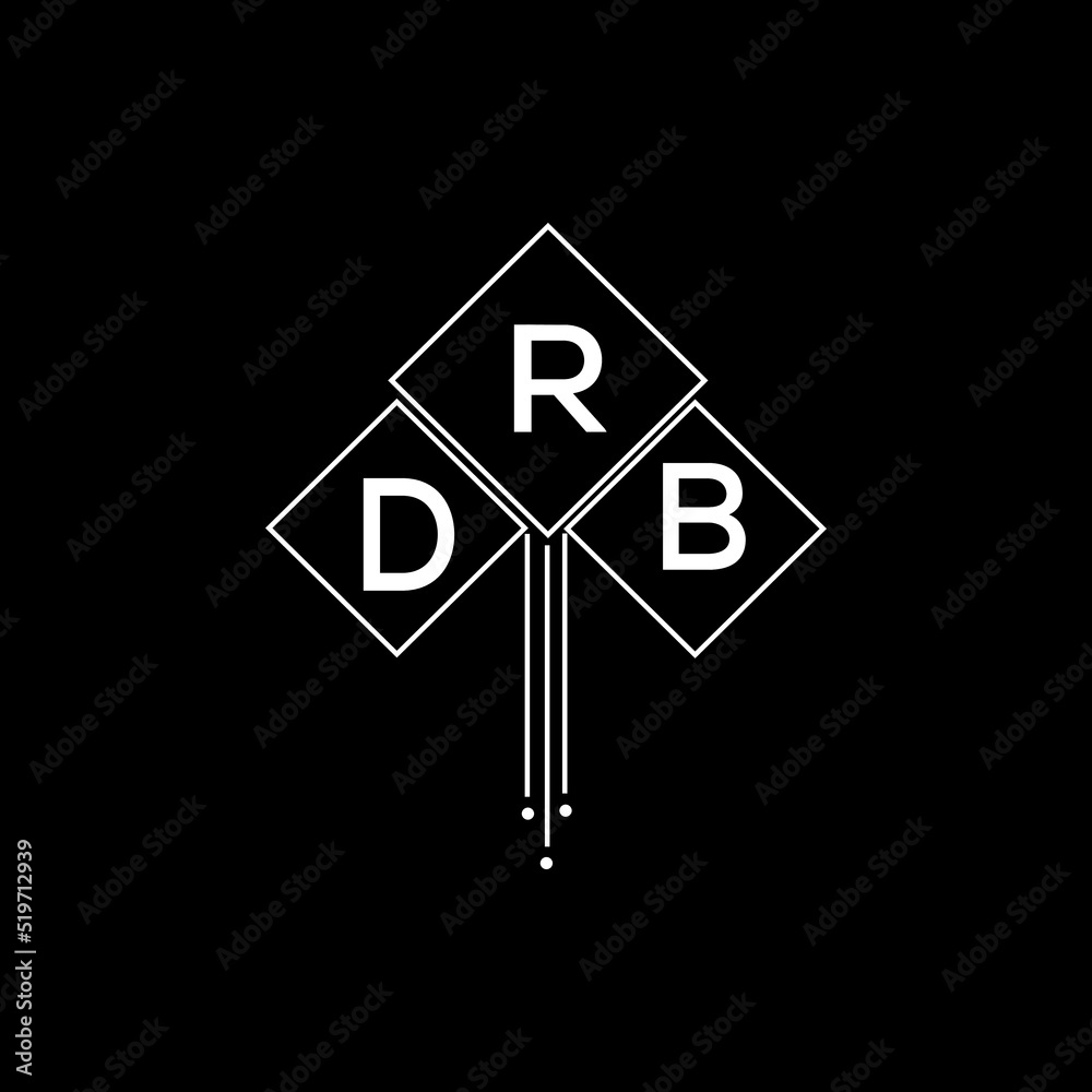 DRB letter logo design with white background in illustrator, DRB vector ...