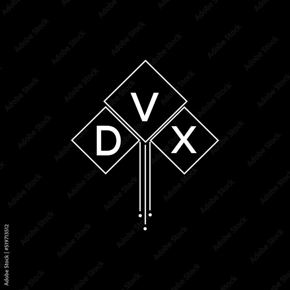 DVX letter logo design with white background in illustrator, DVX vector ...