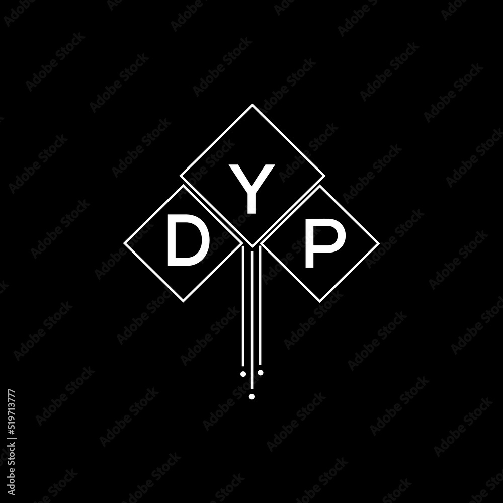 DYP letter logo design with white background in illustrator, DYP vector ...