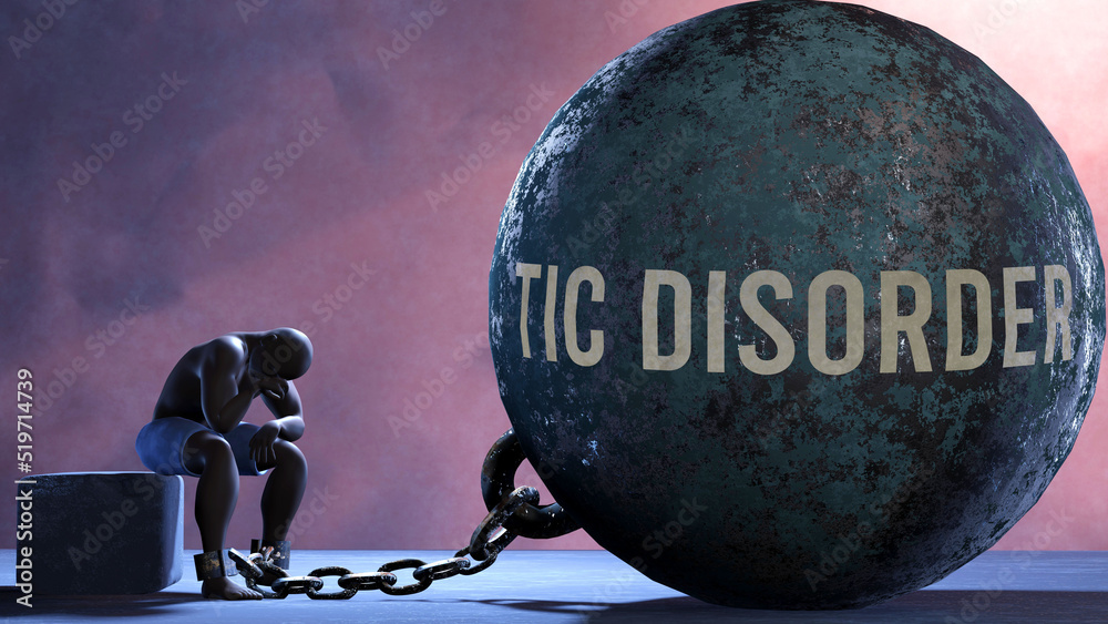 Tic disorder that limits life and make suffer, imprisoning in painful ...