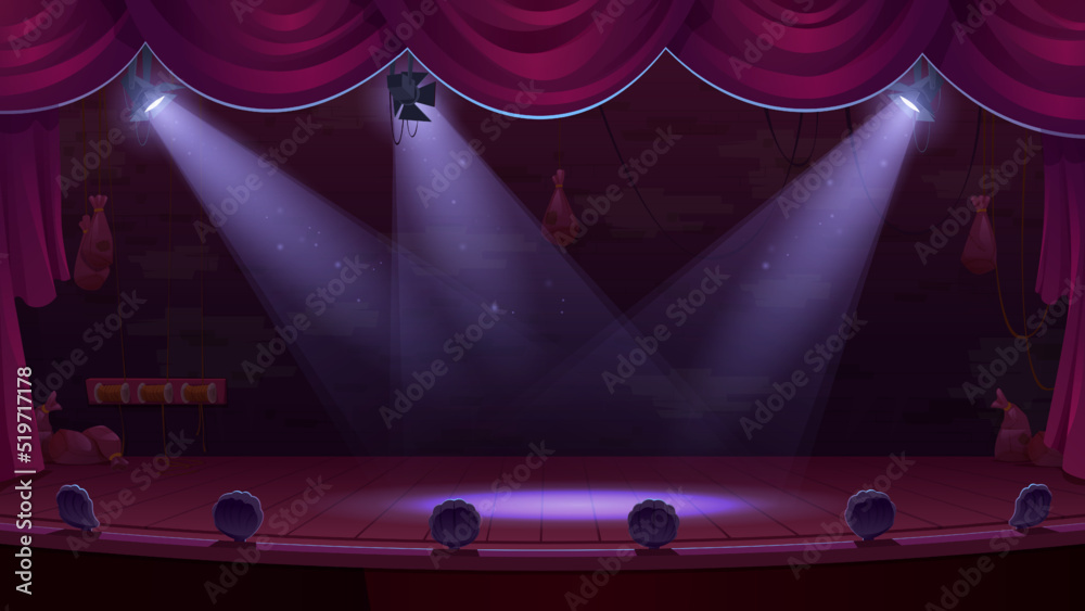 Cartoon Background Scene Hallway