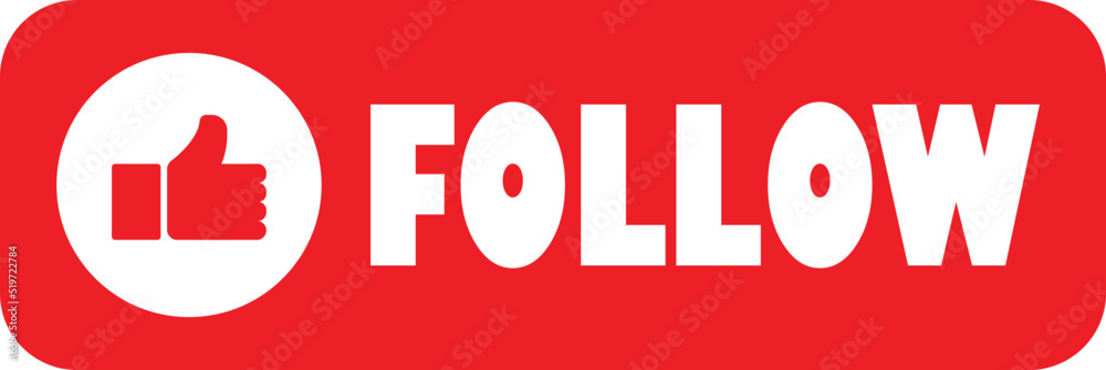 Follow us vector illustration.follow us icon ,clip art or image Stock ...
