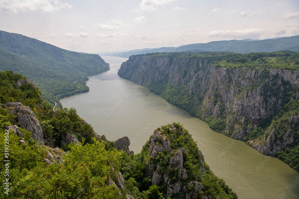 Fotografia do Stock: Beautiful view of The Iron gate of the Danube ...