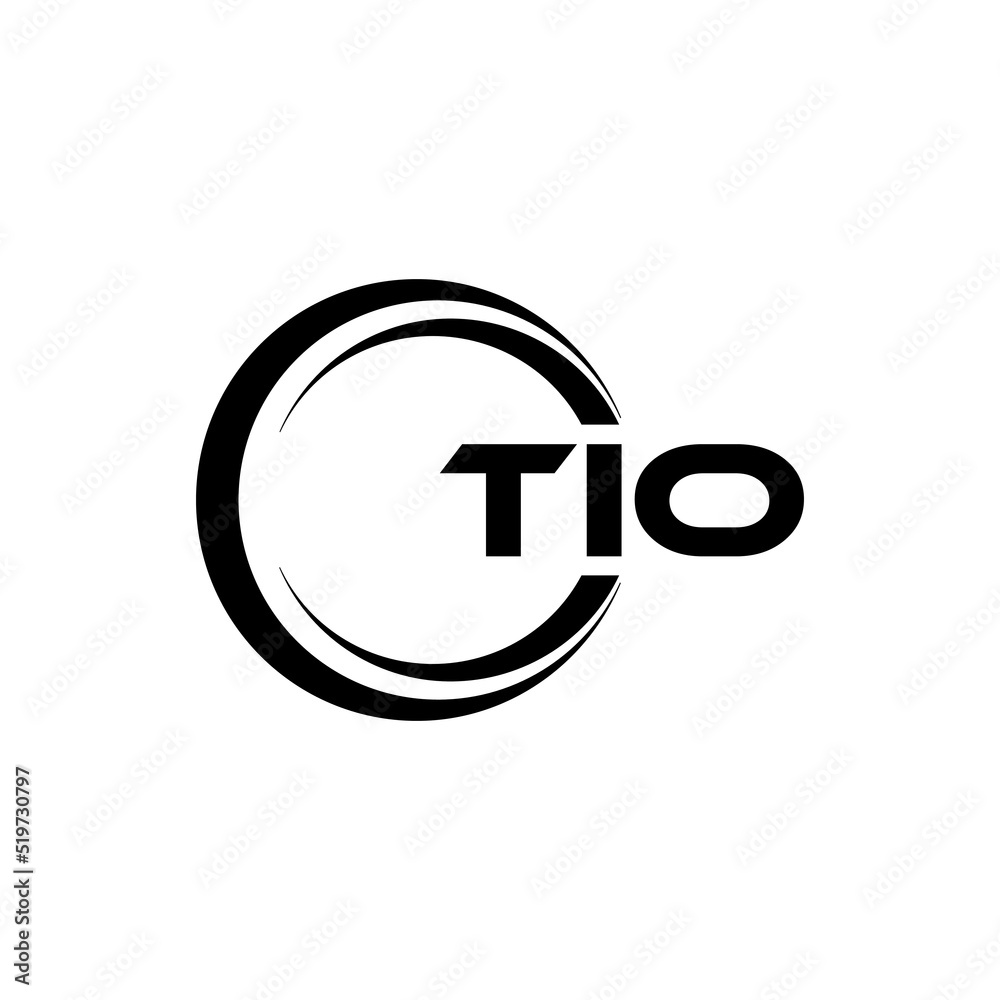 TIO letter logo design with white background in illustrator, cube logo ...