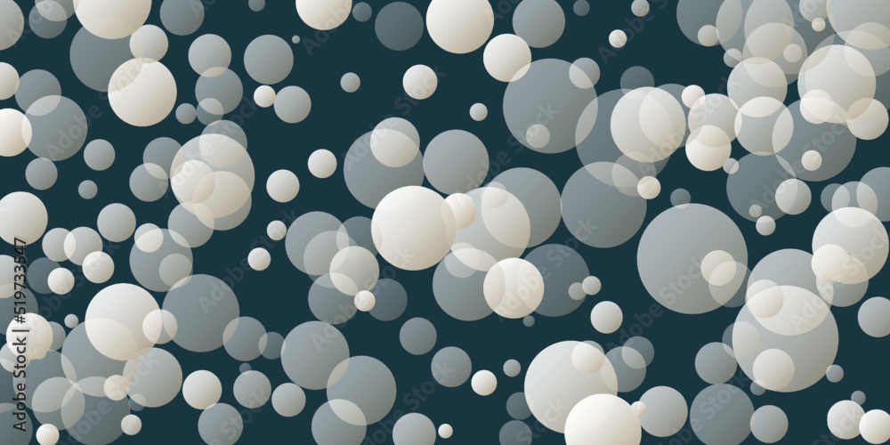 Lots of Transparent Light Grey Bubbles, Spheres - Abstract 3D Vector ...