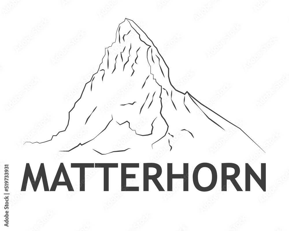 Matterhorn logo vector Stock Vector | Adobe Stock