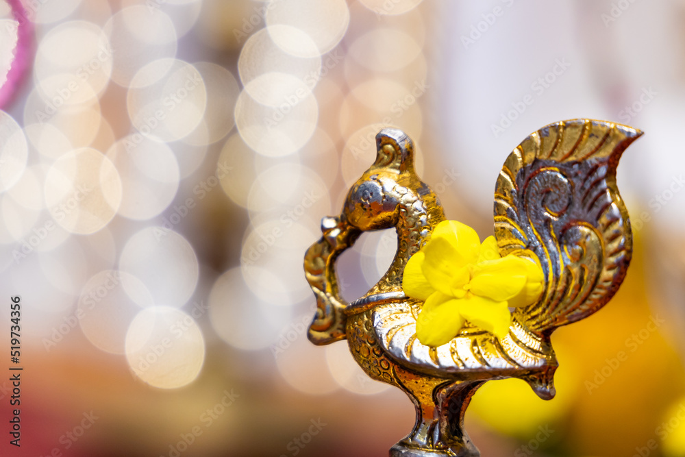 South Indian Tamil Hindu wedding interiors and decorations Stock Photo ...