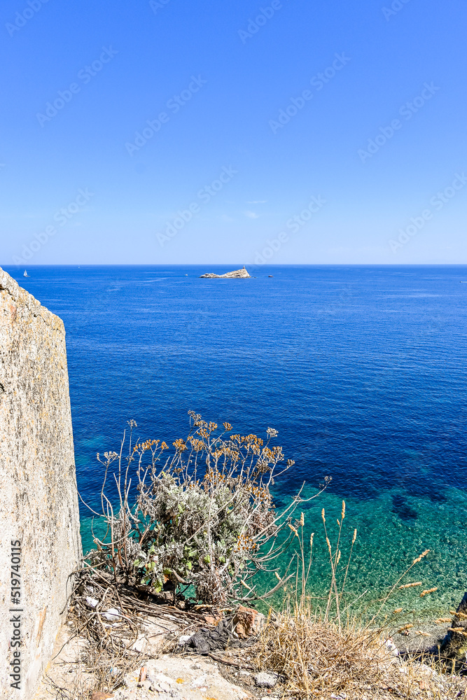Portoferraio, Lo Scoglietto, Insel, Felsen, Leuchtturm, Festung Forte ...