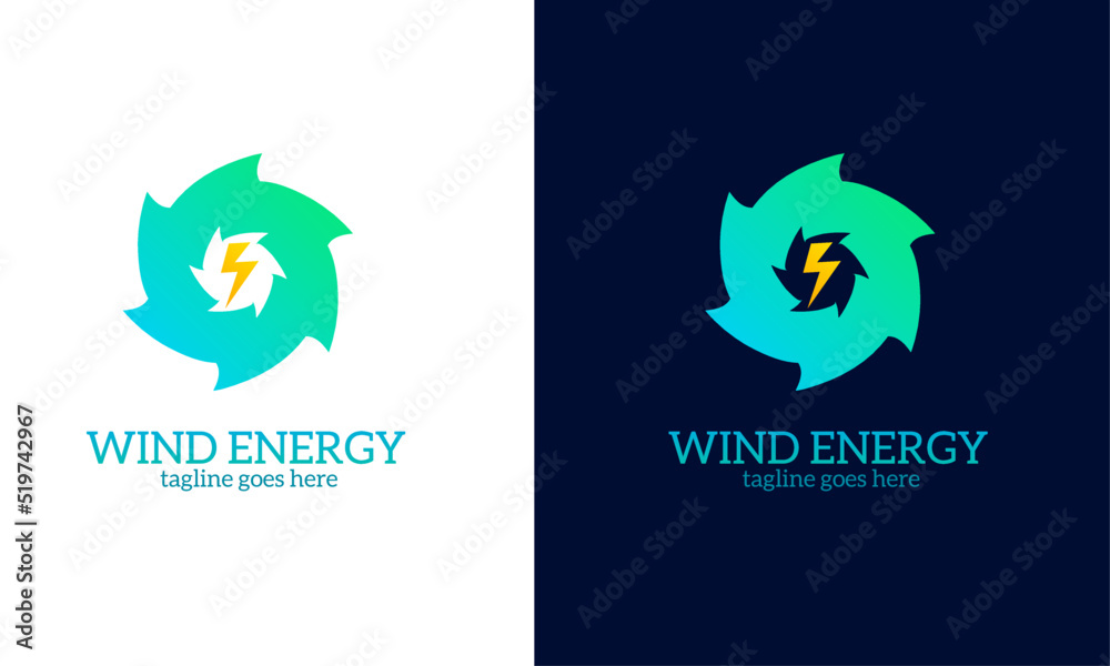 Illustration vector graphic design of template logo wind hurricane ...