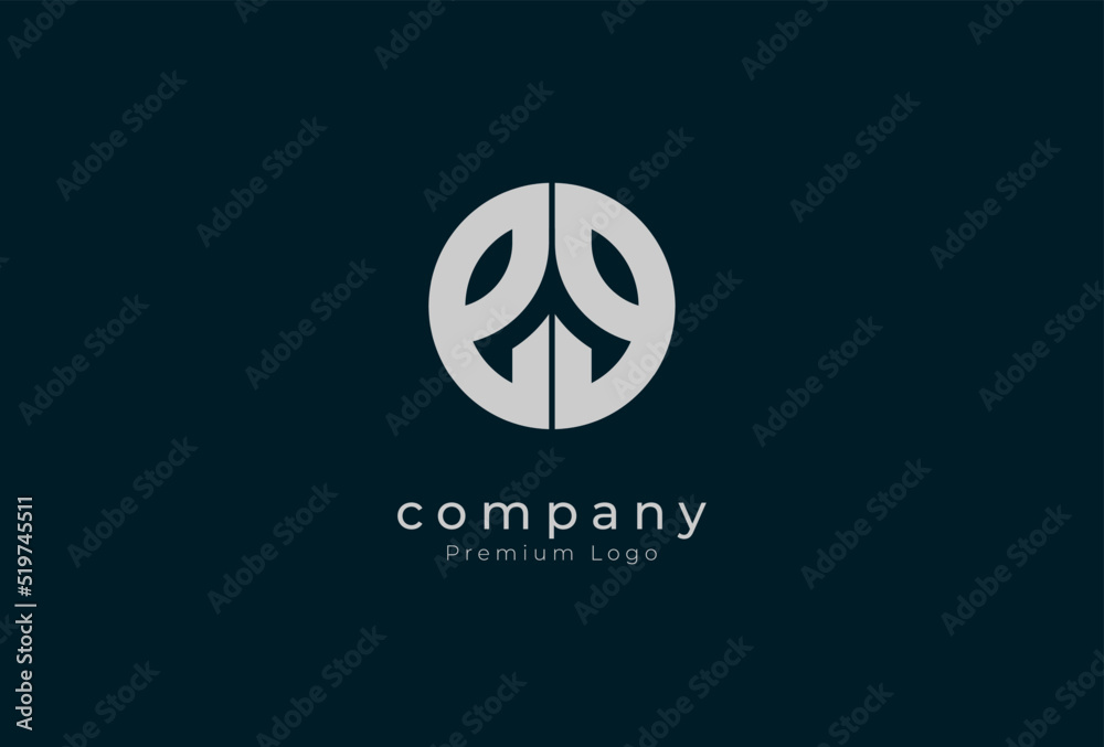 Initial EE monogram Logo, stylish letter EE in circle logo design ...