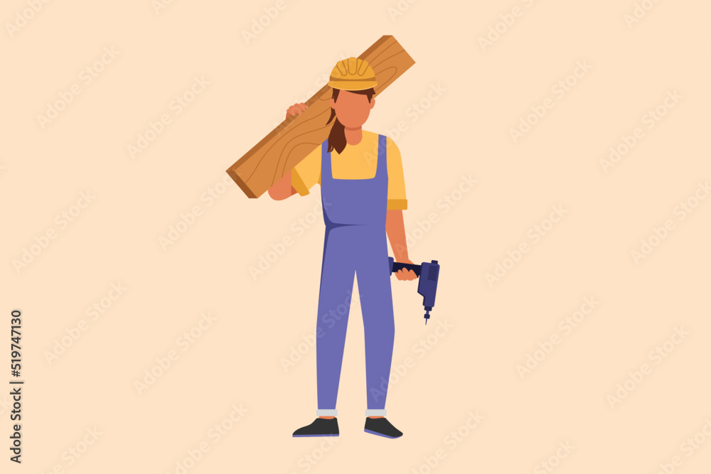 Business design drawing timber frame house construction worker ...