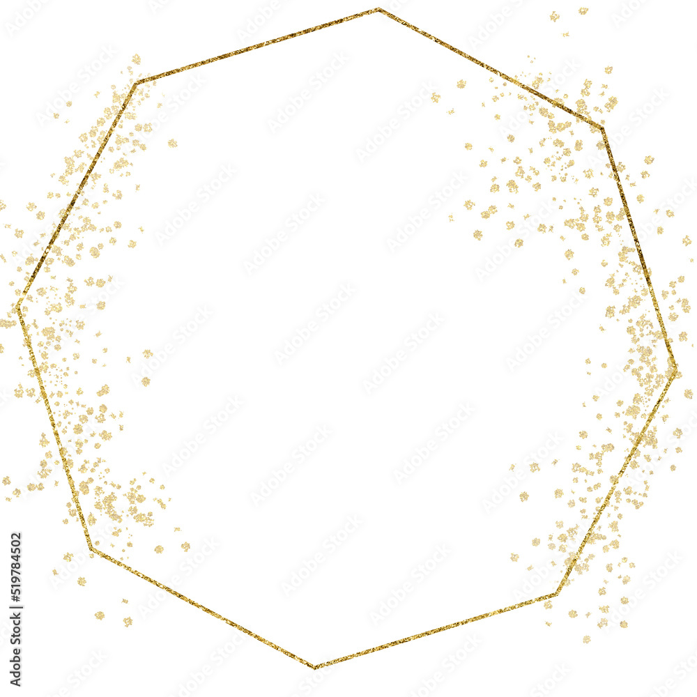 Gold Foil Frame ,gold splatter frames glitter,Gold brush stroke on ...