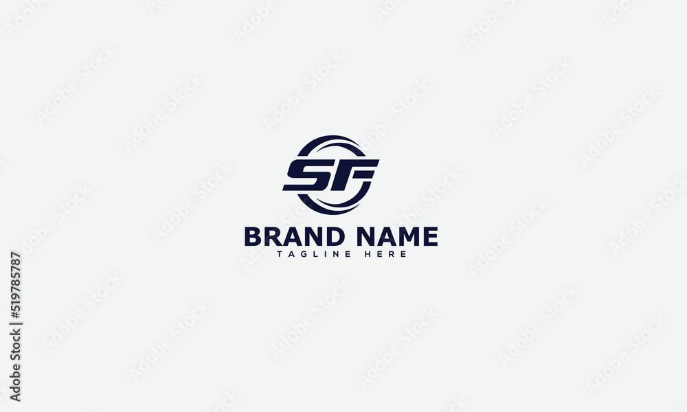 Logo design letter SF . Elegant modern. Vector template. Stock Vector ...