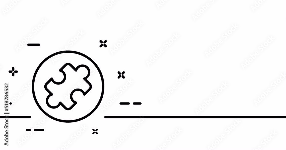 Putting together puzzles. Puzzle in the circle, problem solving ...