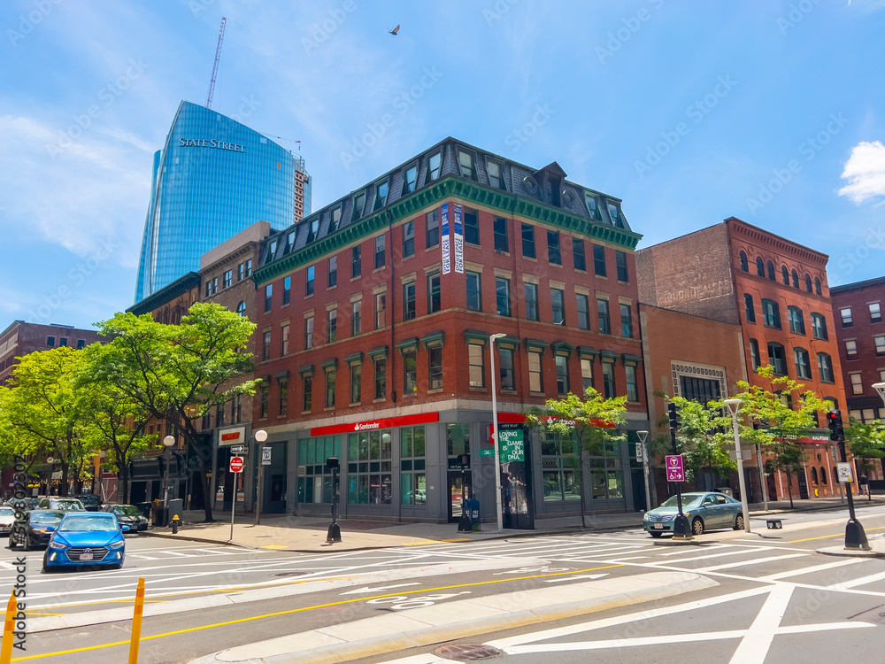 Historic commercial building at 125 Causeway Street at Canal Street ...