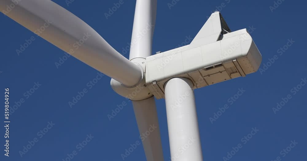 A wind turbine wind-powered electrical generators kinetic energy of ...