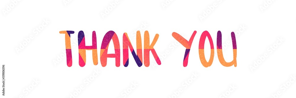 Thank You Card. Hand Written Lettering for Title, Heading, Photo ...