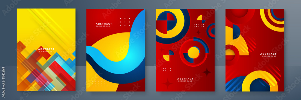 Abstract Trendy Gradient Flowing Geometric Pattern Background Texture For Poster Cover Design