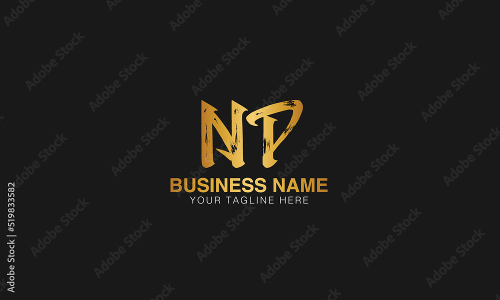 NP initial logo | initial based abstract modern minimal creative logo ...