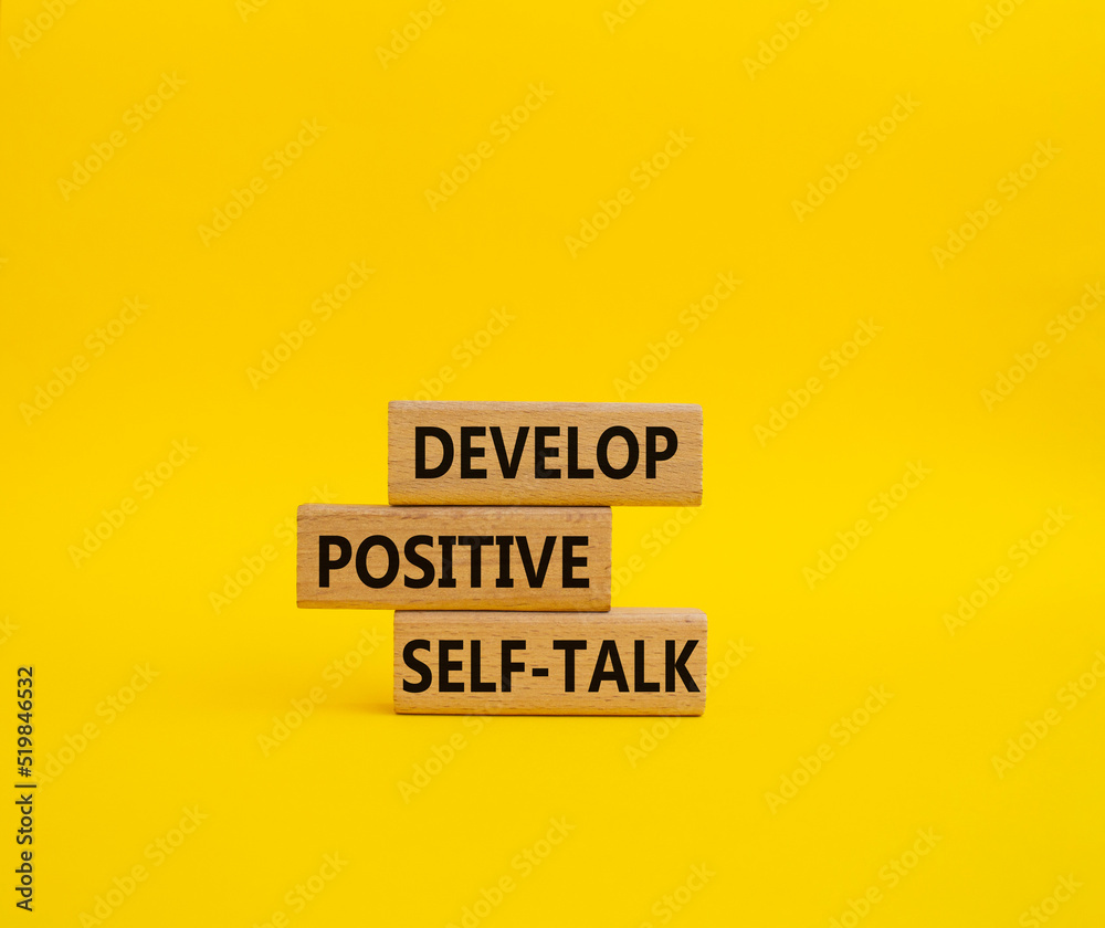 Develop positive self-talk symbol. Concept words Develop positive self ... Develop positive self-talk symbol. Concept words Develop positive self ...