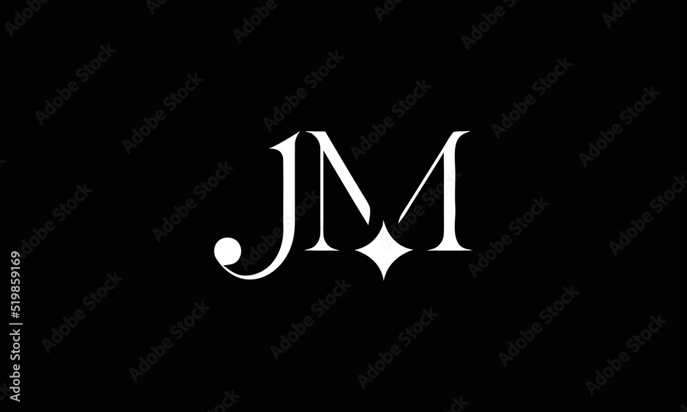 JM letter logo. Unique attractive creative modern jm minimal logo ...