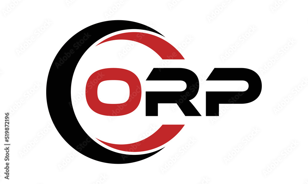 ORP swoosh three letter logo design vector template | monogram logo ...
