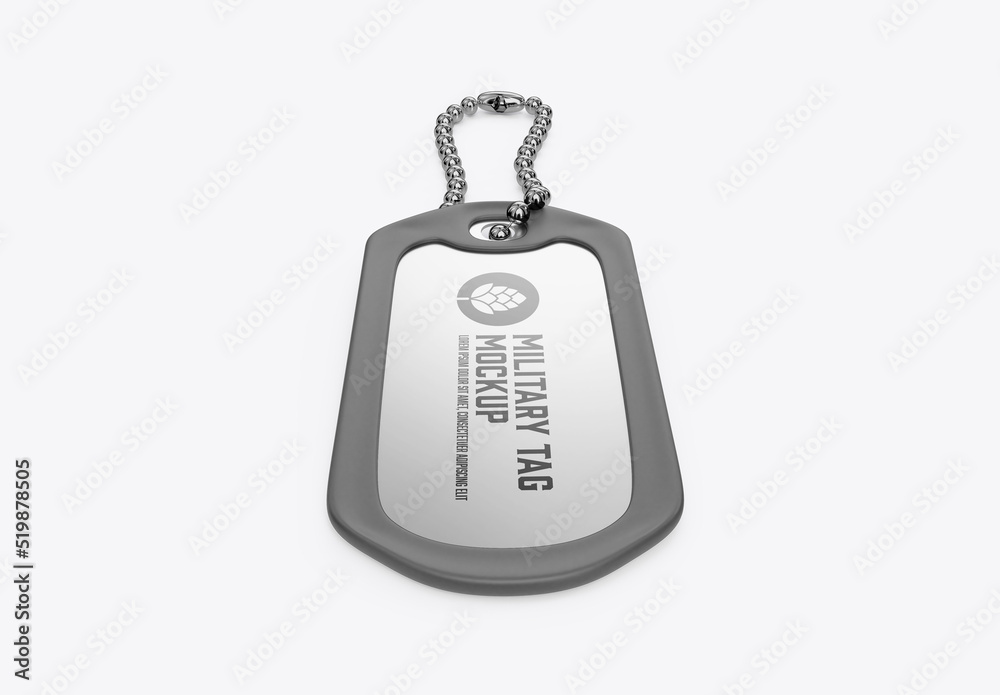 Metallic Tag Mockup Stock Template | Adobe Stock
