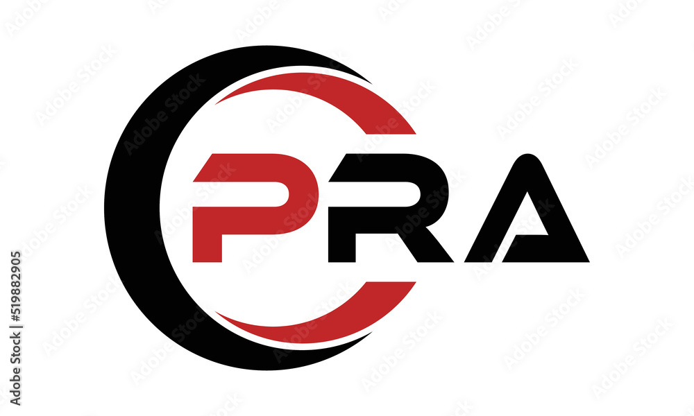 PRA swoosh three letter logo design vector template | monogram logo ...