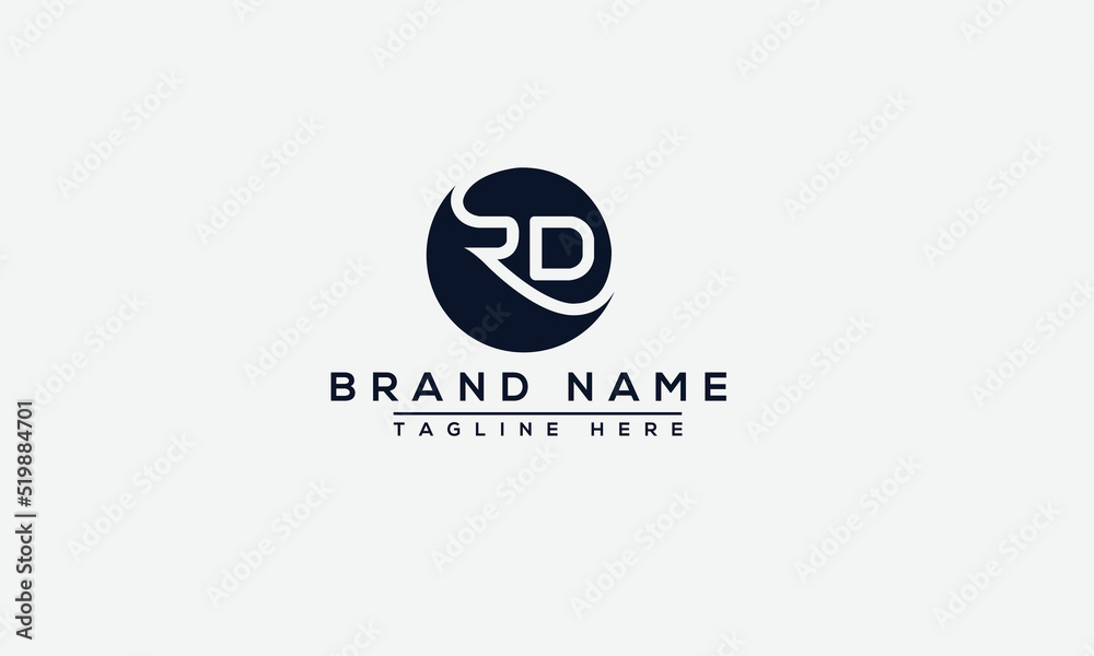 Logo design letter RD . Elegant modern. Vector template. Stock Vector ...