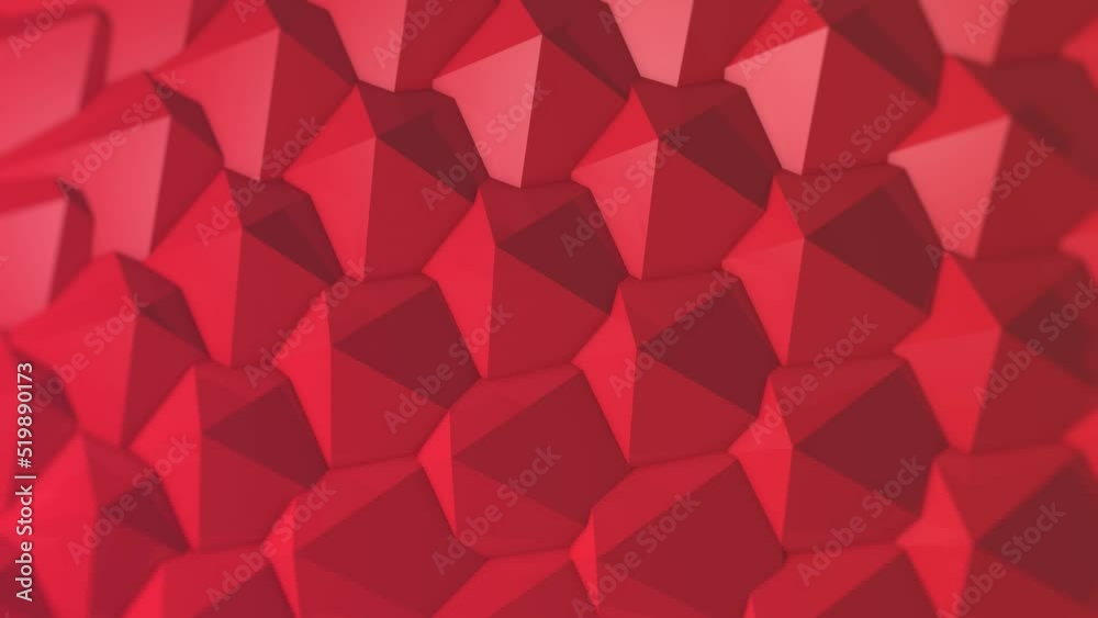 3D Polygons Red Background. This 3D Polygons Red Backgrounds motion ...