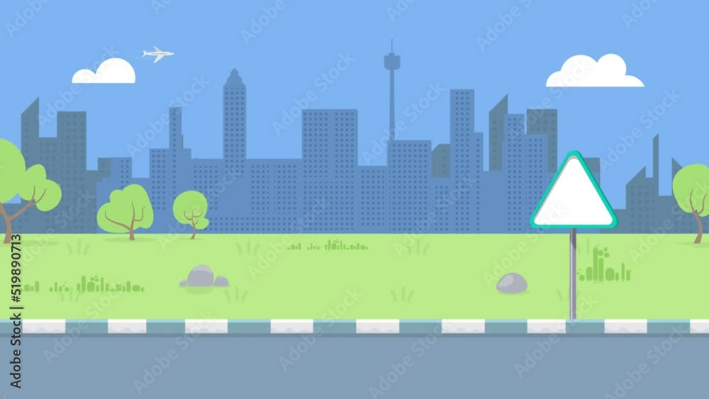Flat Cartoon Background Footage. This 90 Flat Cartoon Background motion ...