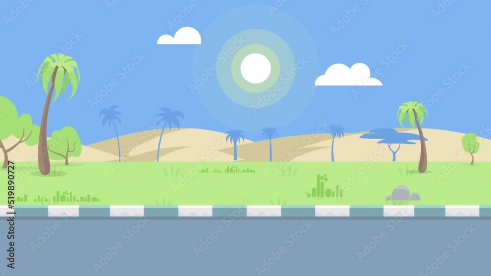 Flat Cartoon Background Footage. This 90 Flat Cartoon Background motion ...
