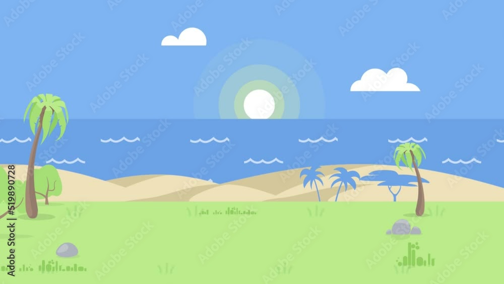 Flat Cartoon Background Footage. This 90 Flat Cartoon Background motion ...
