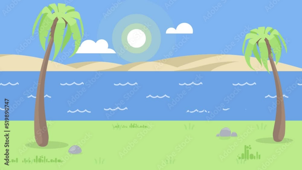 Flat Cartoon Background Footage. This 90 Flat Cartoon Background motion ...