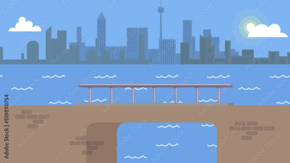 Flat Cartoon Background Footage. This 90 Flat Cartoon Background motion ...