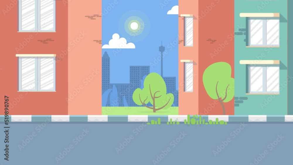 Flat Cartoon Background Footage. This 90 Flat Cartoon Background motion ...