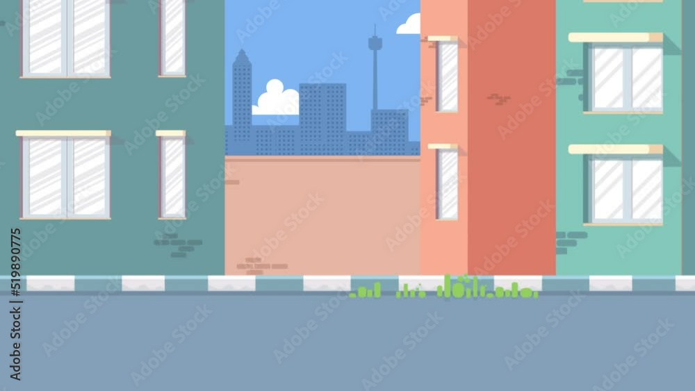 Flat Cartoon Background Footage. This 90 Flat Cartoon Background motion ...