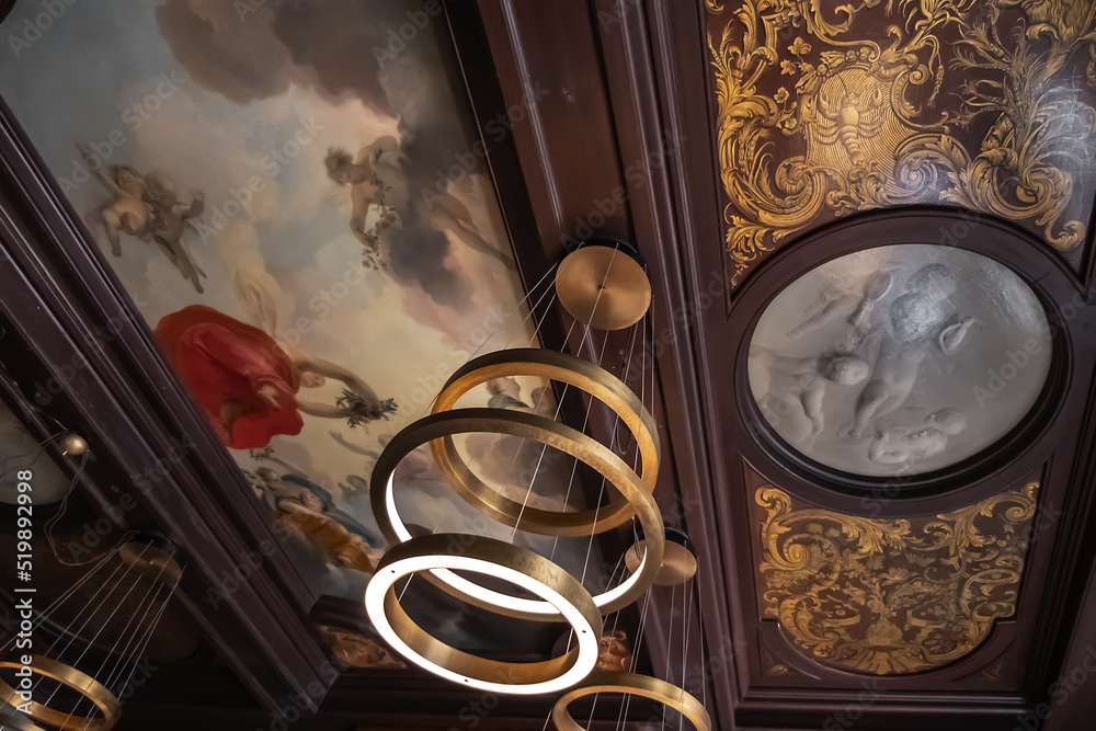 Interior of Bartolotti House (1620) - canal house in Amsterdam, was ...