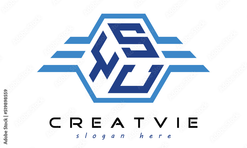 YSC three letter geometrical wings logo design vector template ...