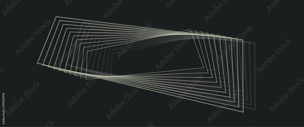 Abstract neon cubic shape look-alike background design concept, swirl ...