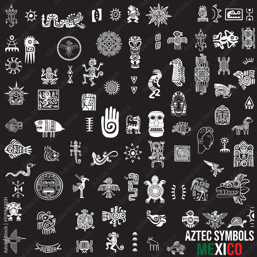 Aztec symbols Mexico, deities of their predecessors, particularly the ...