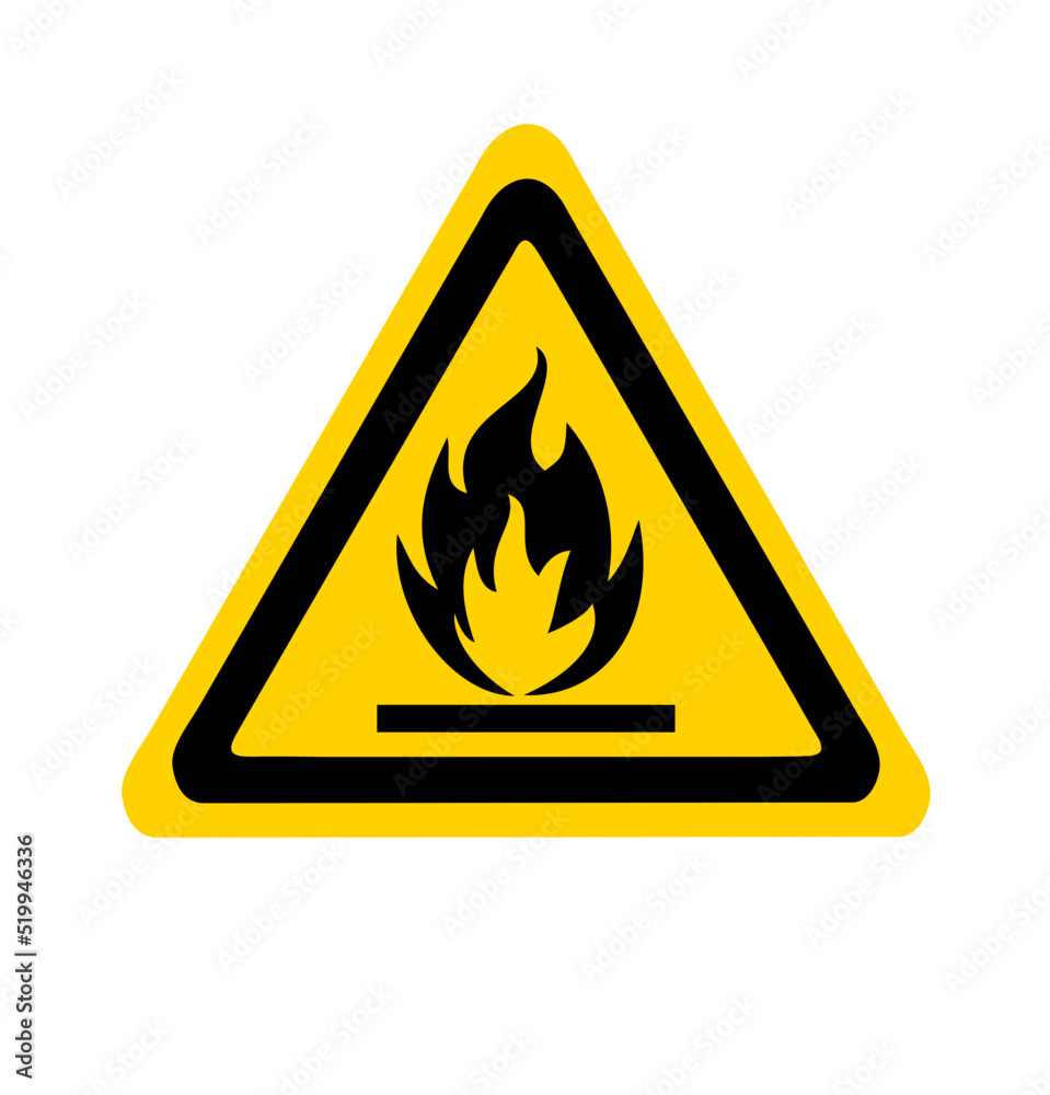 panneau danger incendie Stock Vector | Adobe Stock