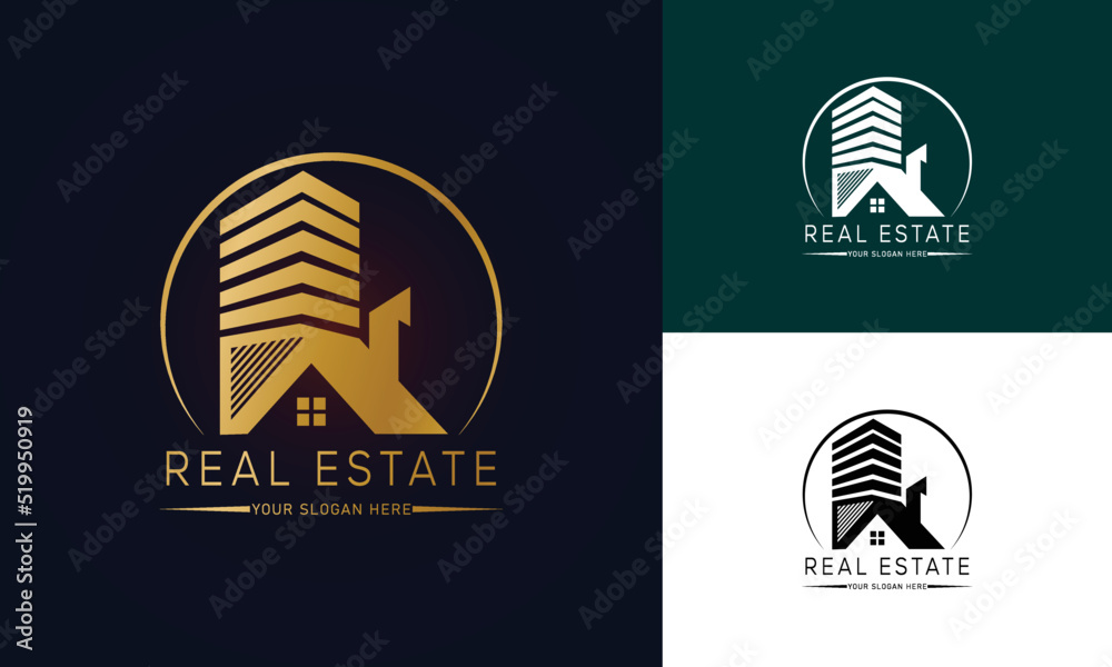 Real estate logo. Realtor logo. property logo design vector template ...
