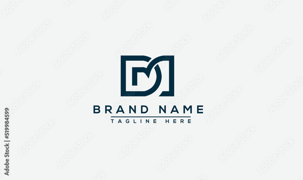 Logo design letter DM . Elegant modern. Vector template. Stock Vector ...