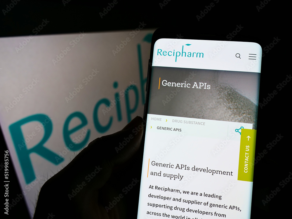 Stuttgart, Germany - 01-08-2022: Person holding smartphone with webpage ...