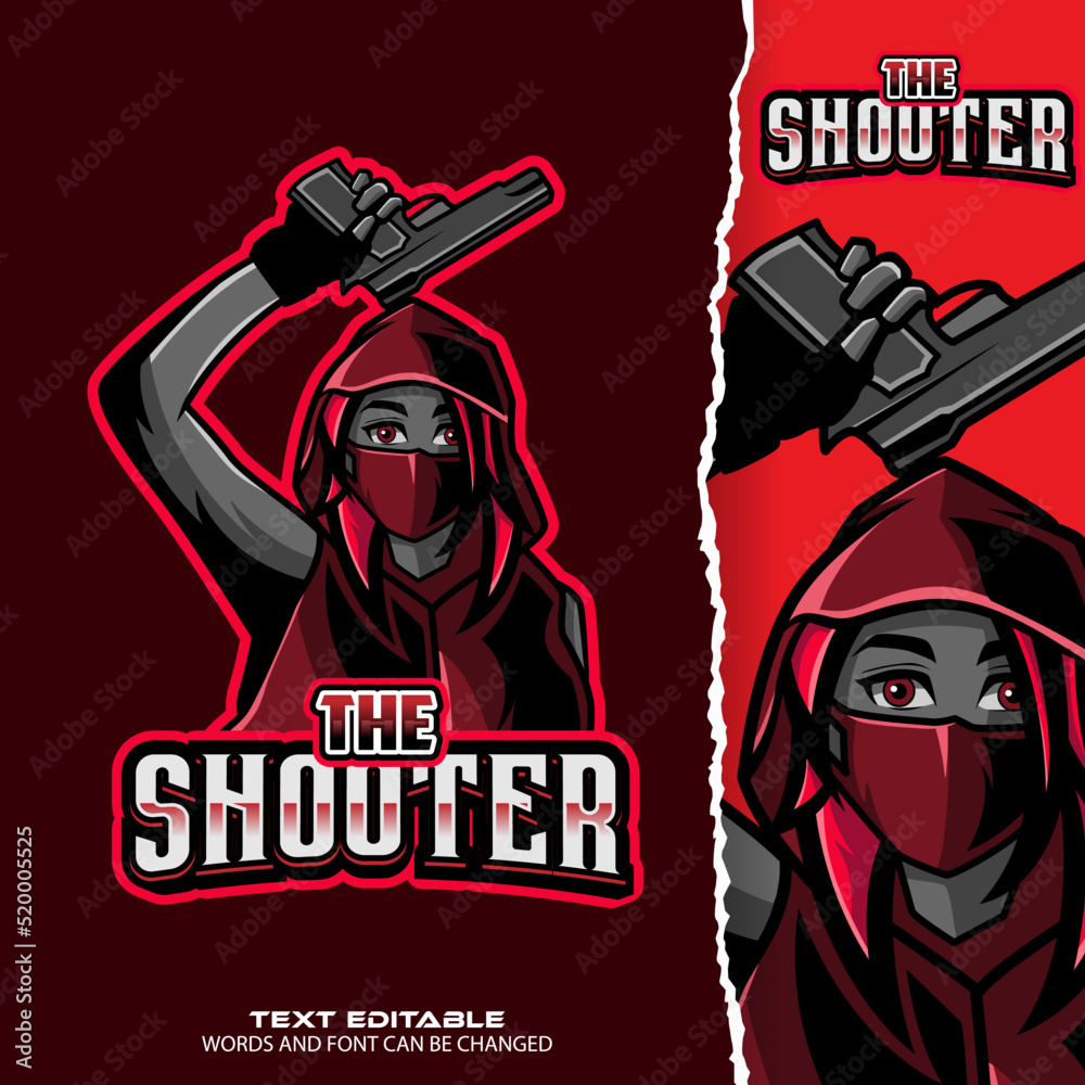 shooter esport logo - premium vector Stock Vector | Adobe Stock