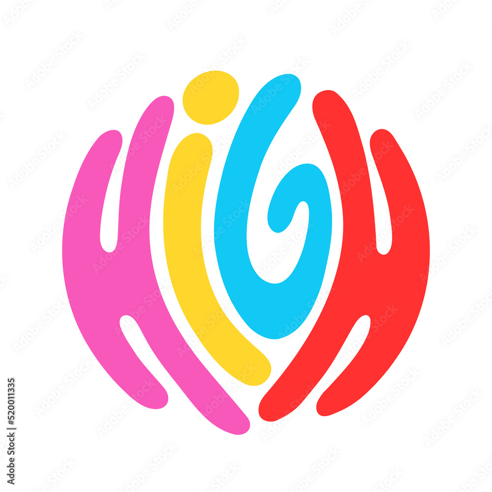 High circle quote,text logo. Vector hand drawn lettering cartoon ...