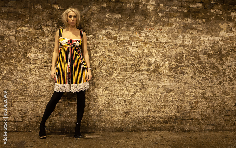 Urban Night Life. Conceptual fashion portraits in a derelict urban ...