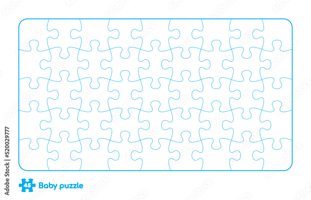 Puzzle Template 30 Pieces